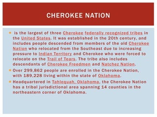 Cherokee Nation | PPTX
