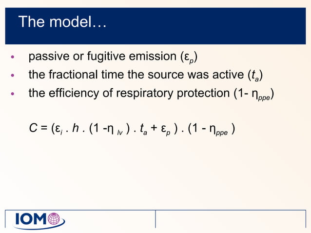 Inhaled Particles presentation on exposure modelling | PPT | Lung and ...