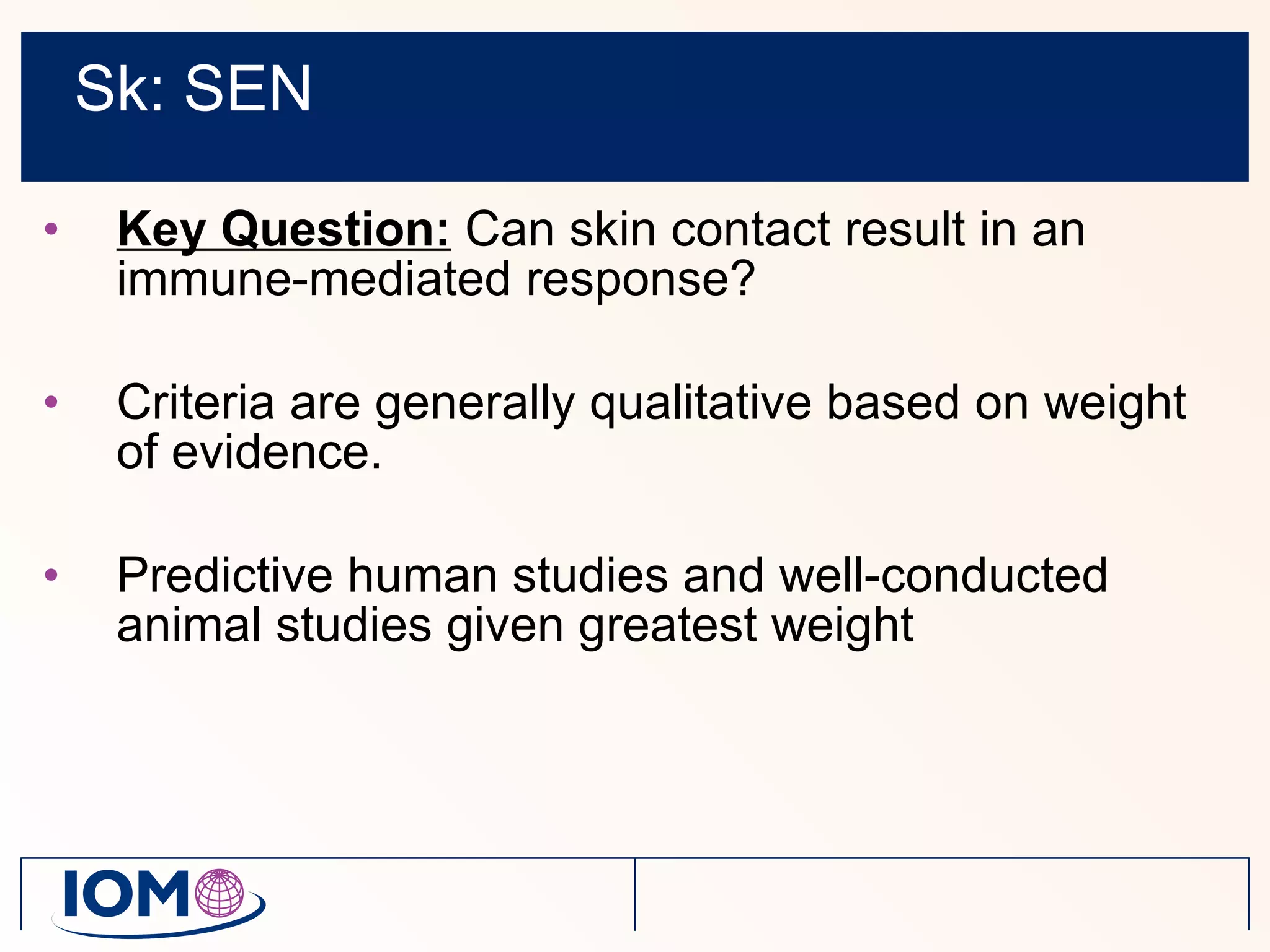 The new Niosh Skin Notation for chemicals | PPT