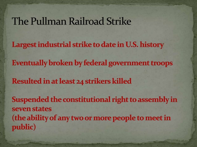 the Pullman Strike | PPT