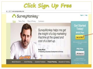 Survey Monkey Tutorial Guide | PPT