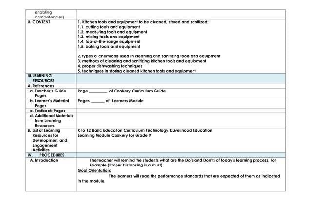 Exemplar Lesson Plan for education docx. | PPT