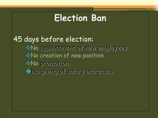 limitations and prohibitions on appointment of government employees | PPTX