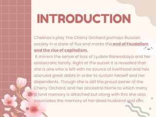 SYMBOLISM IN CHERRY ORCHARD BY ANTON CHEKHOV | PPTX