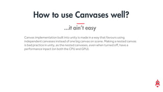 What the Unity engine documentation does not tell you? | PPT
