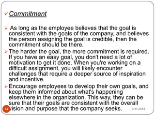 Goal Setting Theory | PPTX