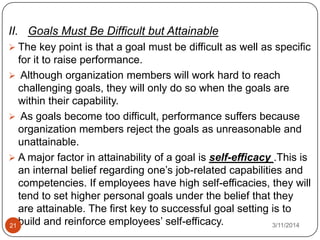 Goal Setting Theory | PPTX