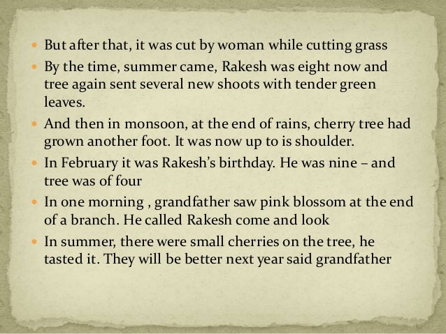 Cherry Tree by Ruskin Bond
