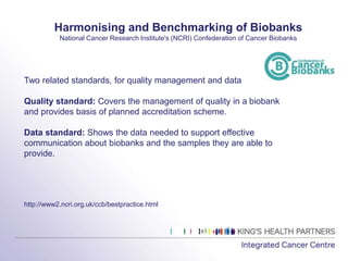 Cheryl Gillet - The HTA and Biobanking | PPTX | Cancer | Diseases and ...