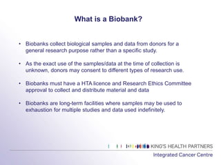 Cheryl Gillet - The HTA and Biobanking | PPTX
