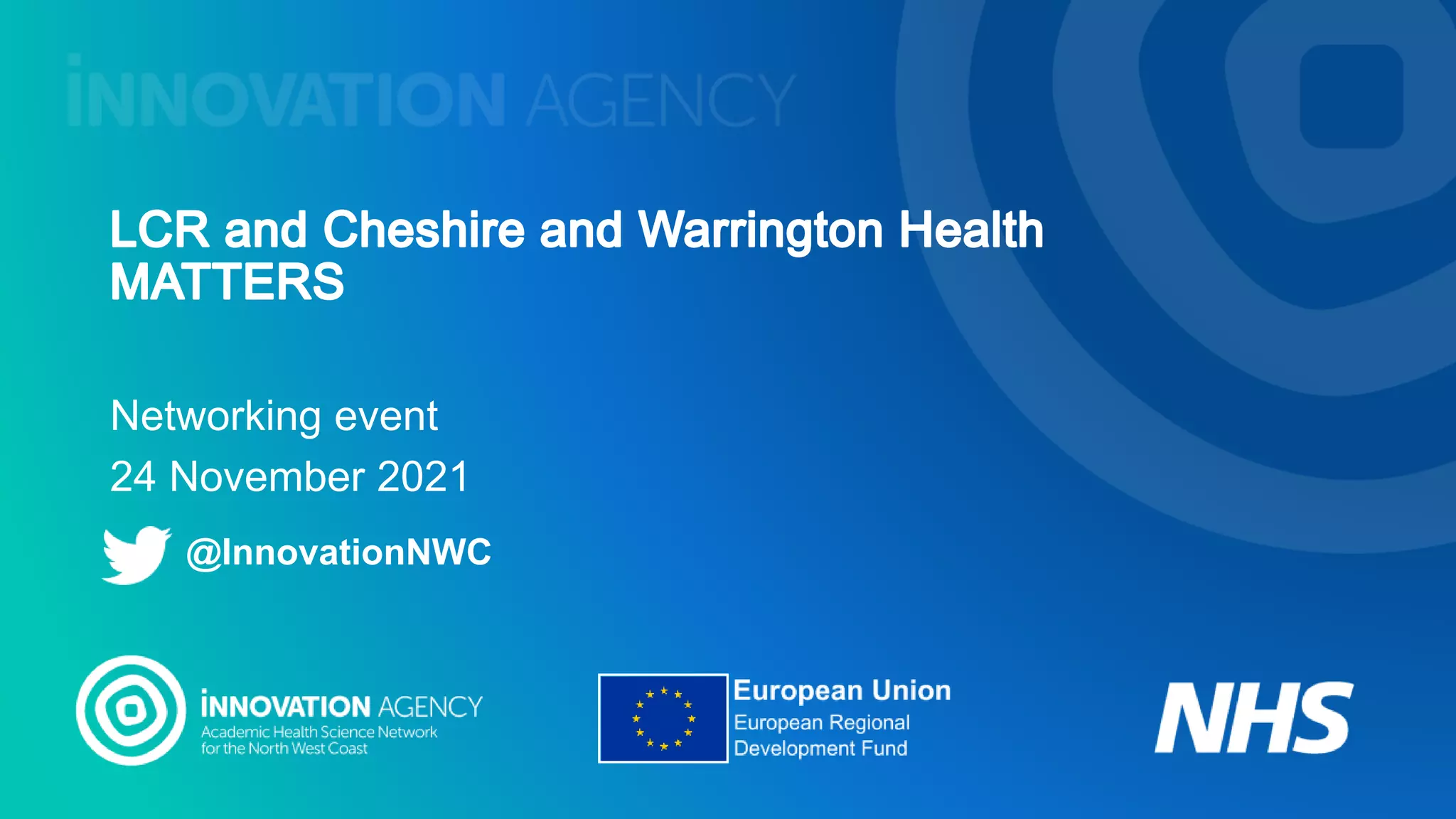 LCR and Cheshire and Merseyside Health MATTERS networking event | PPT