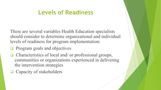 Ches implementation lecture(1) | PPTX