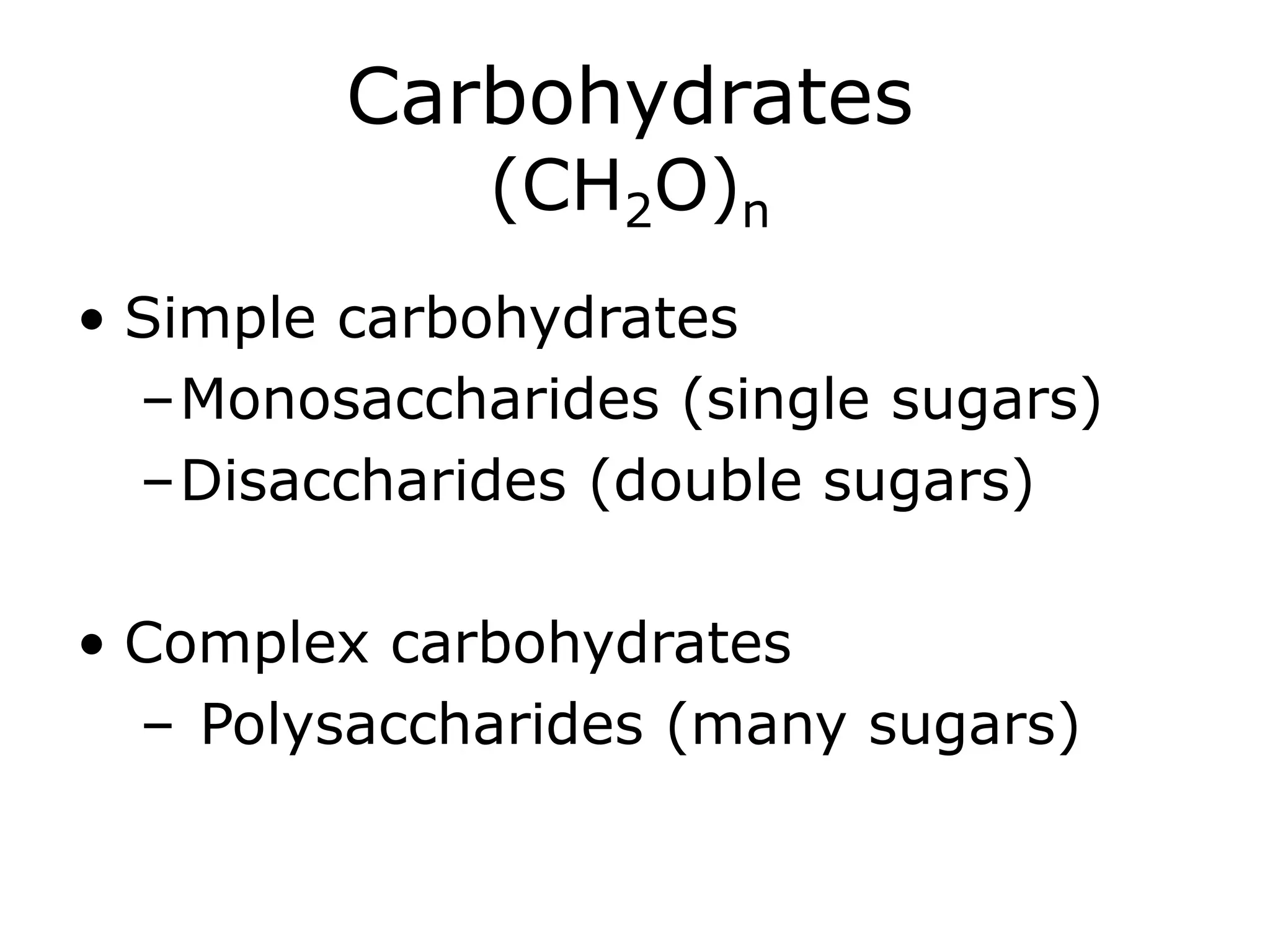 General chemistry introduction to carbohydrates | PDF