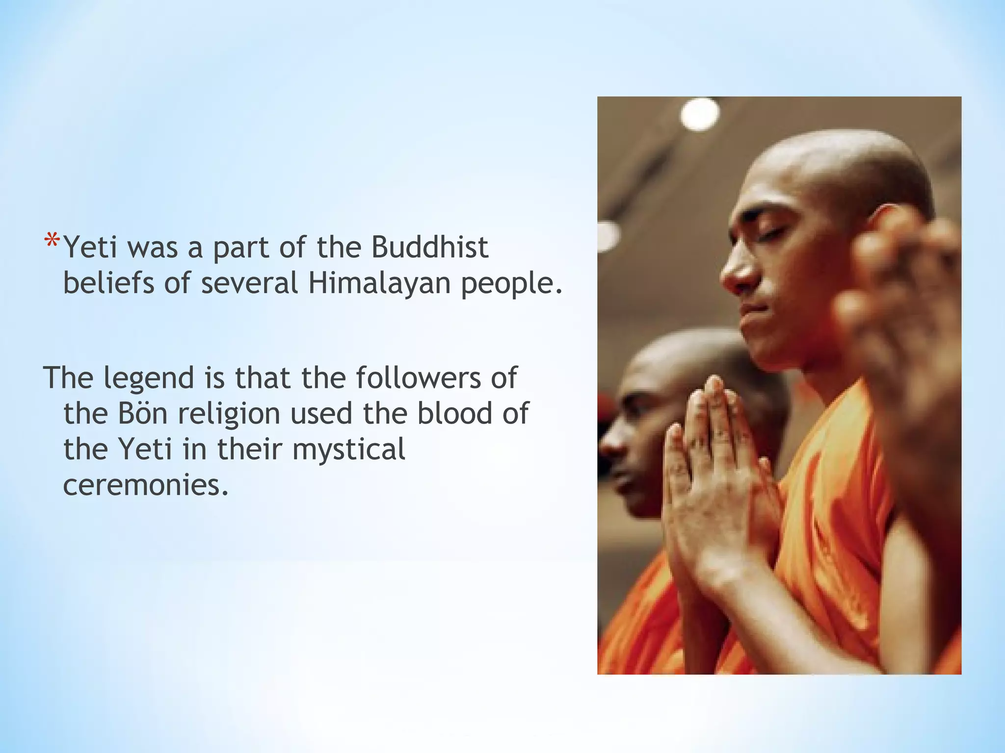 Chesnokova presentation yeti | PPT