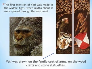 Chesnokova presentation yeti | PPT