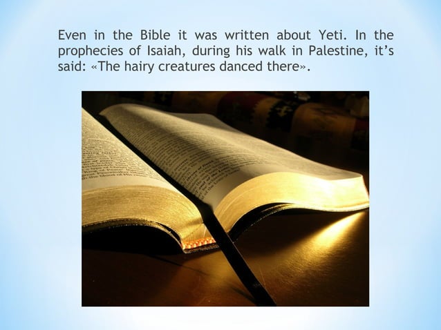 Chesnokova presentation yeti | PPT