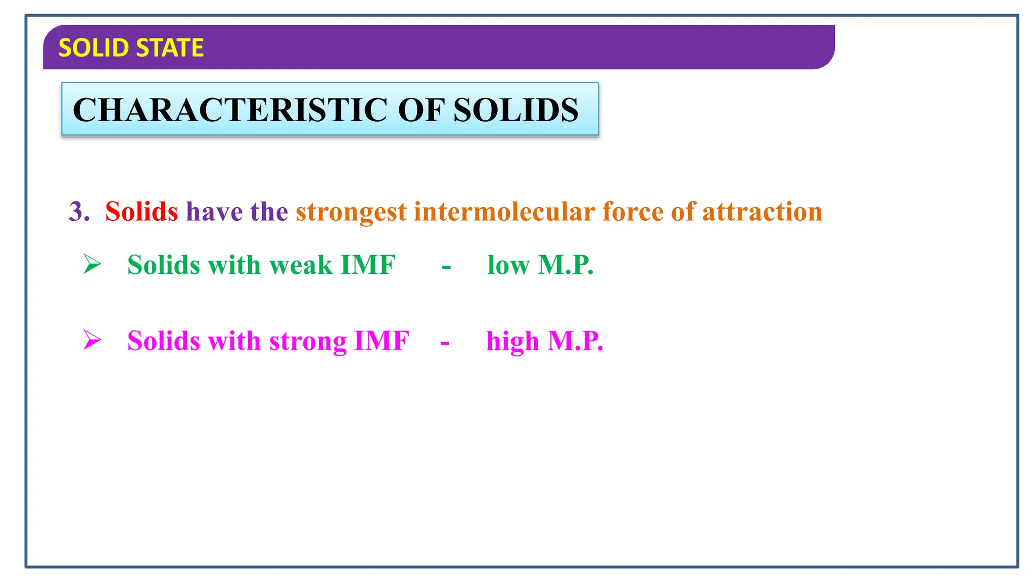 CLASS 12th CHEMISTRY SOLID STATE ppt (Animated) | PPT
