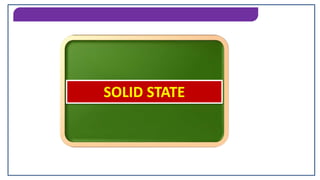 CLASS 12th CHEMISTRY SOLID STATE ppt (Animated) | PPT