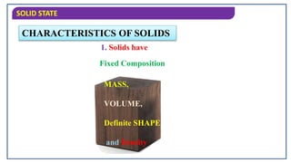 CLASS 12th CHEMISTRY SOLID STATE ppt (Animated) | PPT