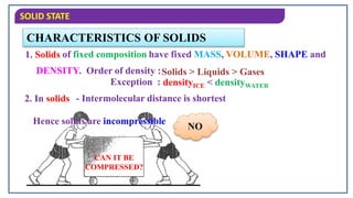 CLASS 12th CHEMISTRY SOLID STATE ppt (Animated) | PPT