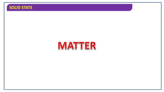 CLASS 12th CHEMISTRY SOLID STATE ppt (Animated) | PPT