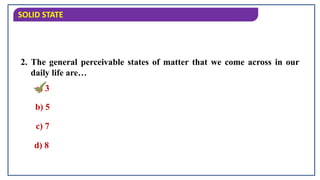 CLASS 12th CHEMISTRY SOLID STATE ppt (Animated) | PPT