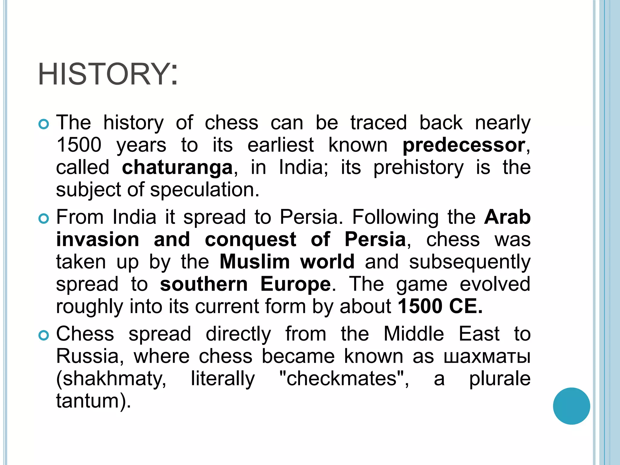 Chess | PPTX