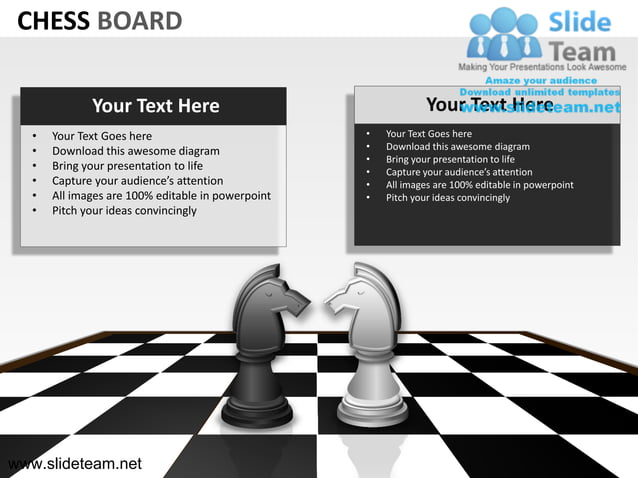 Chess board powerpoint ppt slides. | PDF