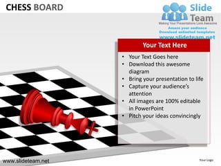 Chess board powerpoint ppt templates. | PPT
