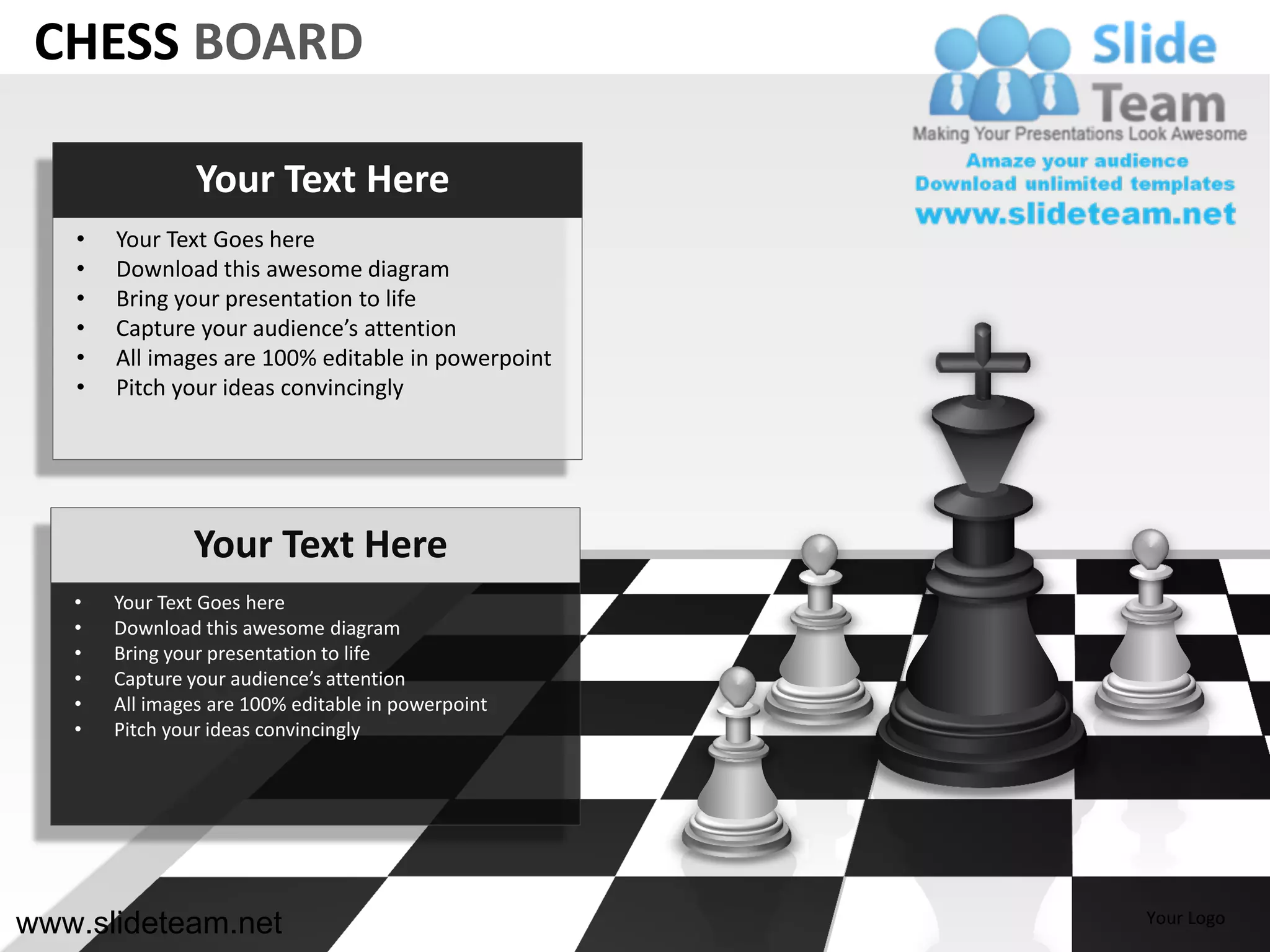 Chess board powerpoint presentation templates. | PDF