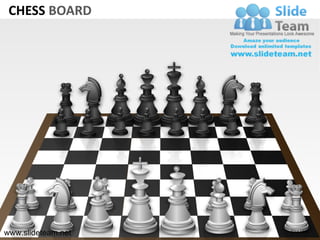 Chess board powerpoint presentation templates. | PPT