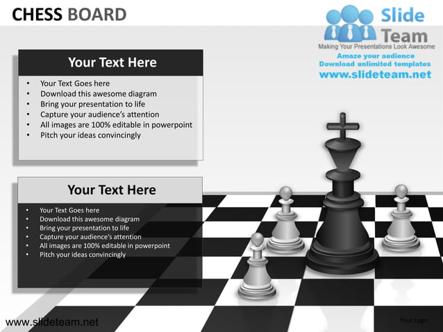 Chess board powerpoint presentation templates. | PPT