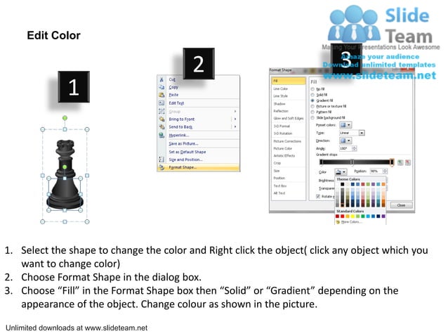 Chess board with pieces power point slides and ppt diagram templates | PDF