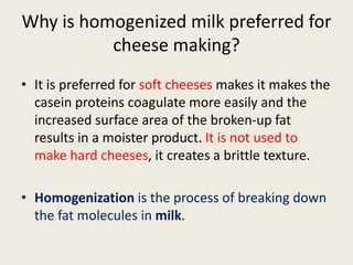 Chesse production | PPTX