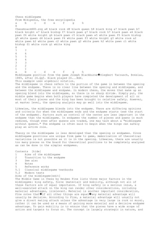 Chess middlegame | PDF