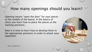 Chess openings slide 3 | PPTX