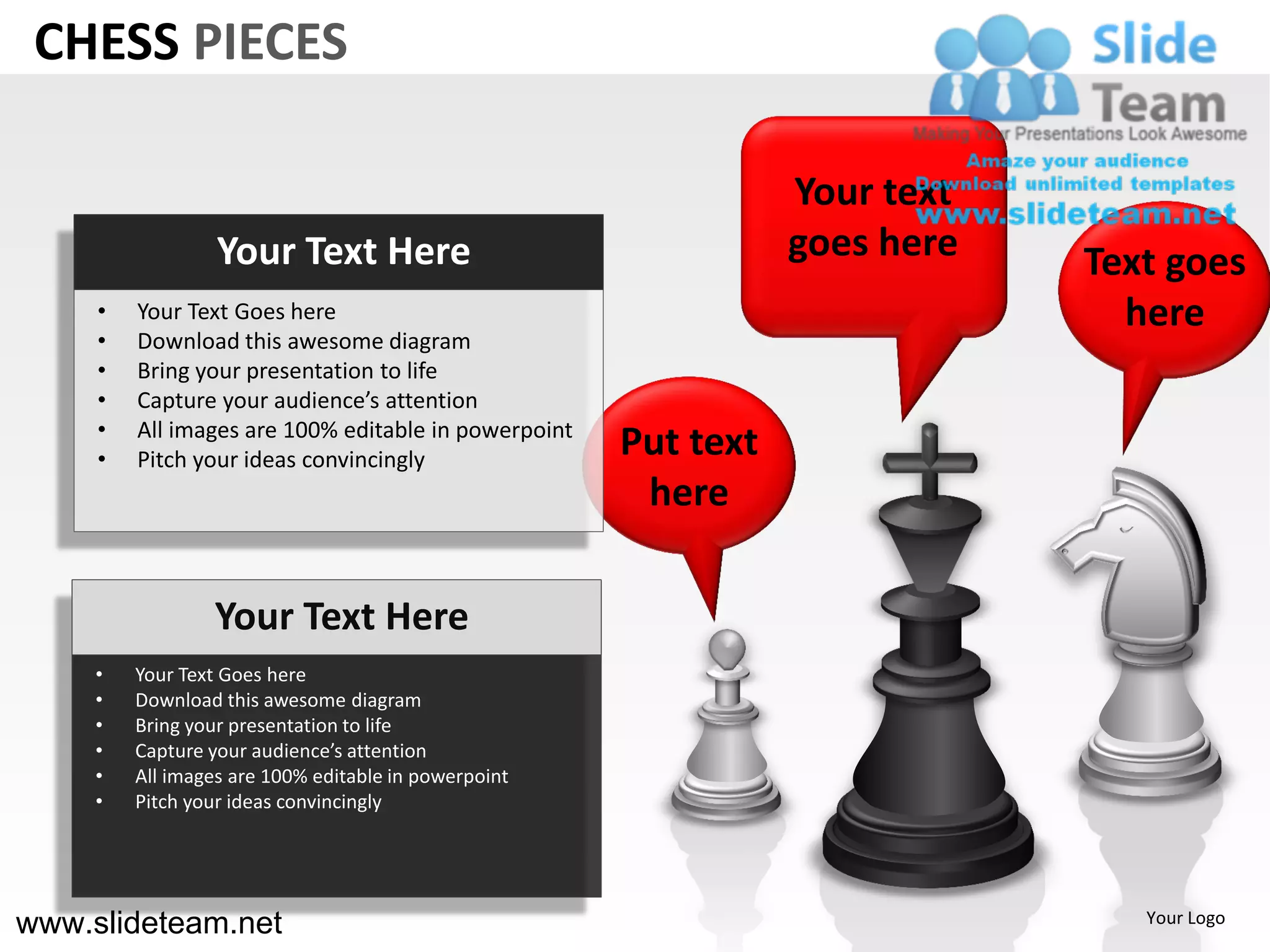 Chess pieces powerpoint presentation templates. | PDF