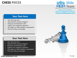 Chess pieces powerpoint presentation templates. | PPT