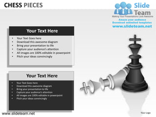 Chess pieces powerpoint presentation templates. | PPT