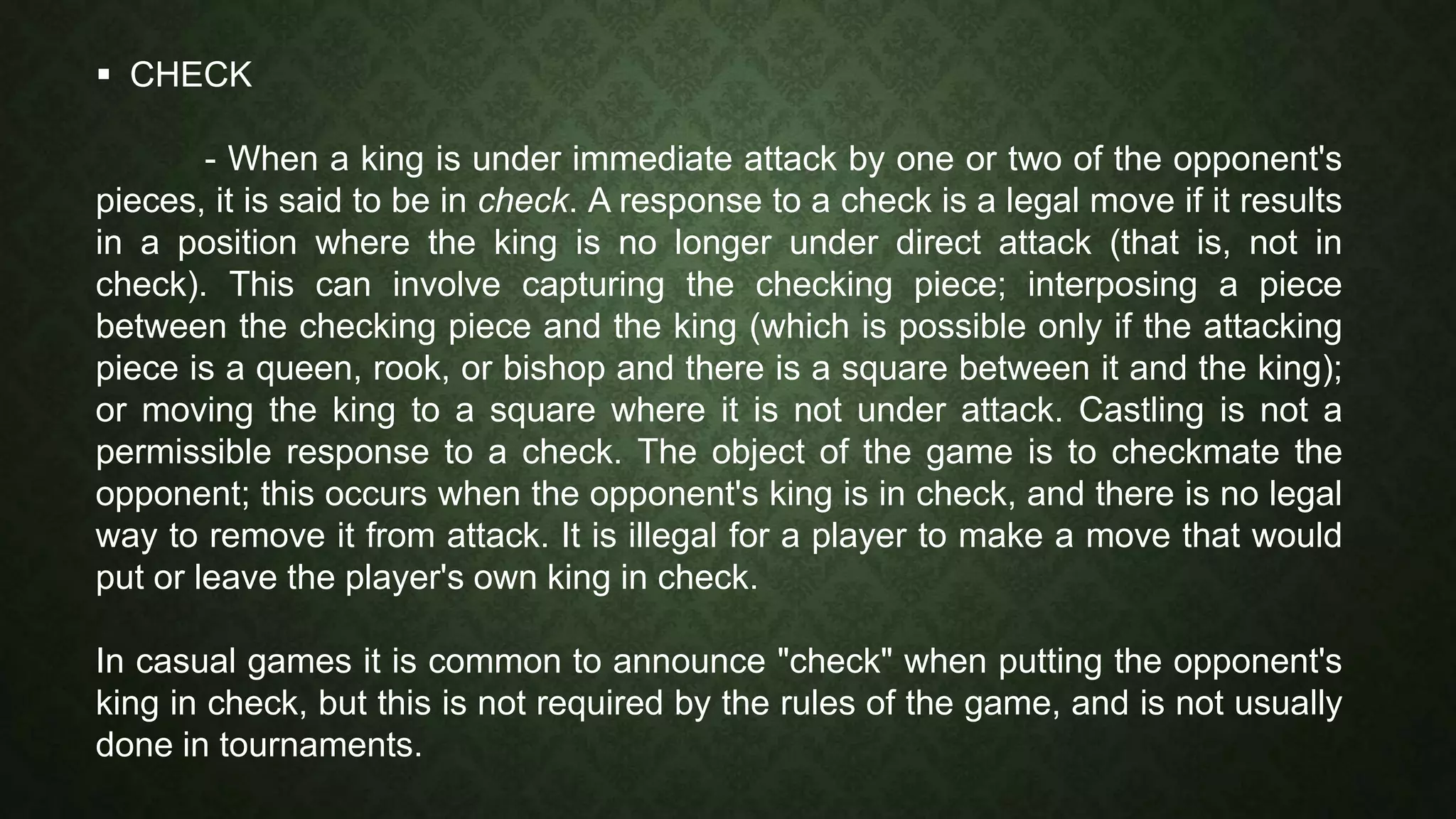 Chess powerpoint presentation | PPTX