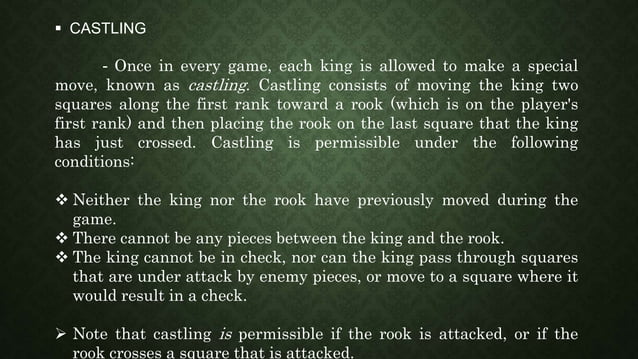 Chess powerpoint presentation | PPTX | Board Games and Puzzles | Games and Puzzles