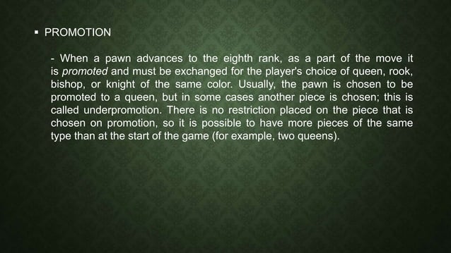 Chess powerpoint presentation | PPTX | Board Games and Puzzles | Games and Puzzles