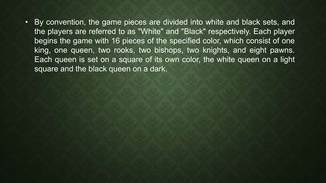 Chess powerpoint presentation | PPTX | Board Games and Puzzles | Games ...