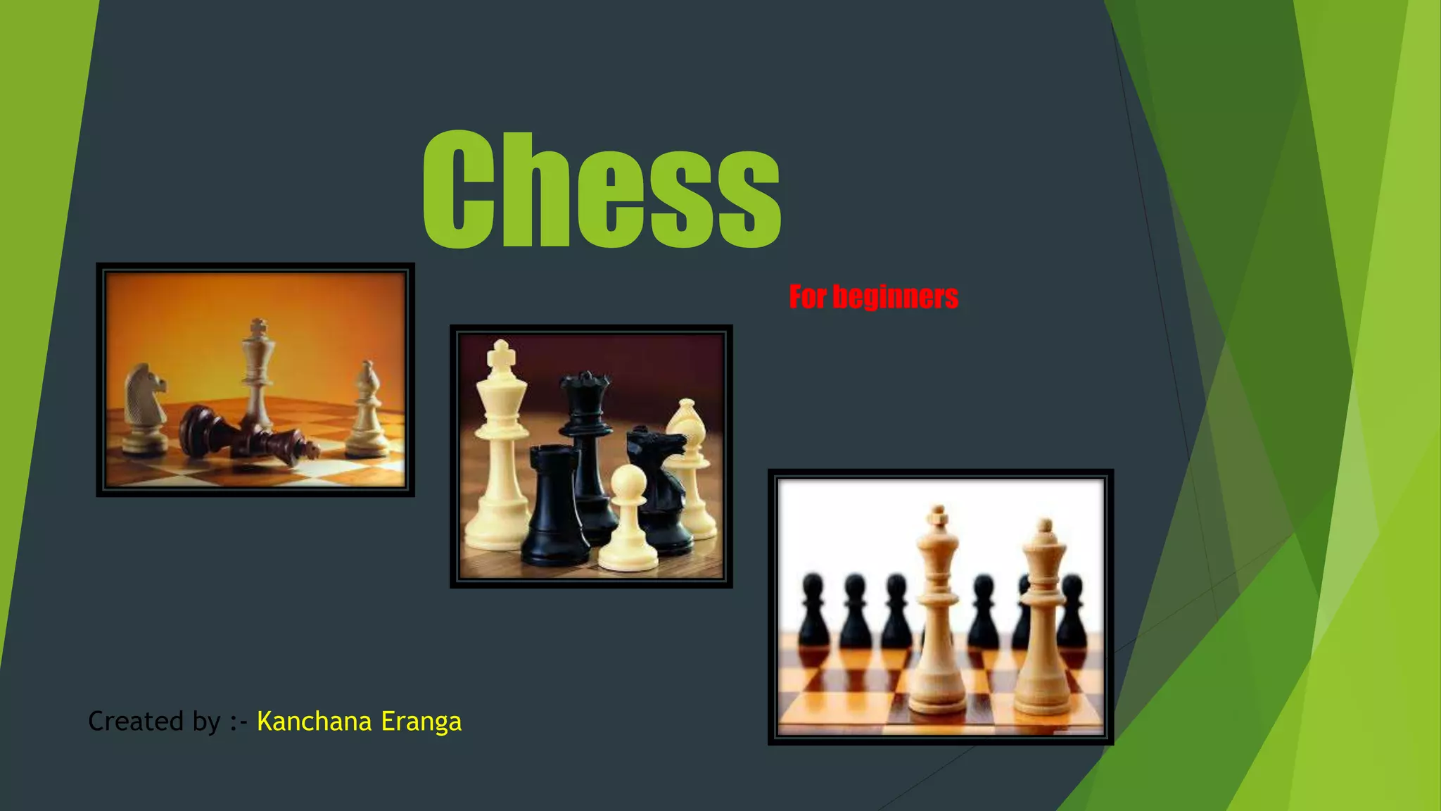 Chess presentation part 1 for beginners | PPSX