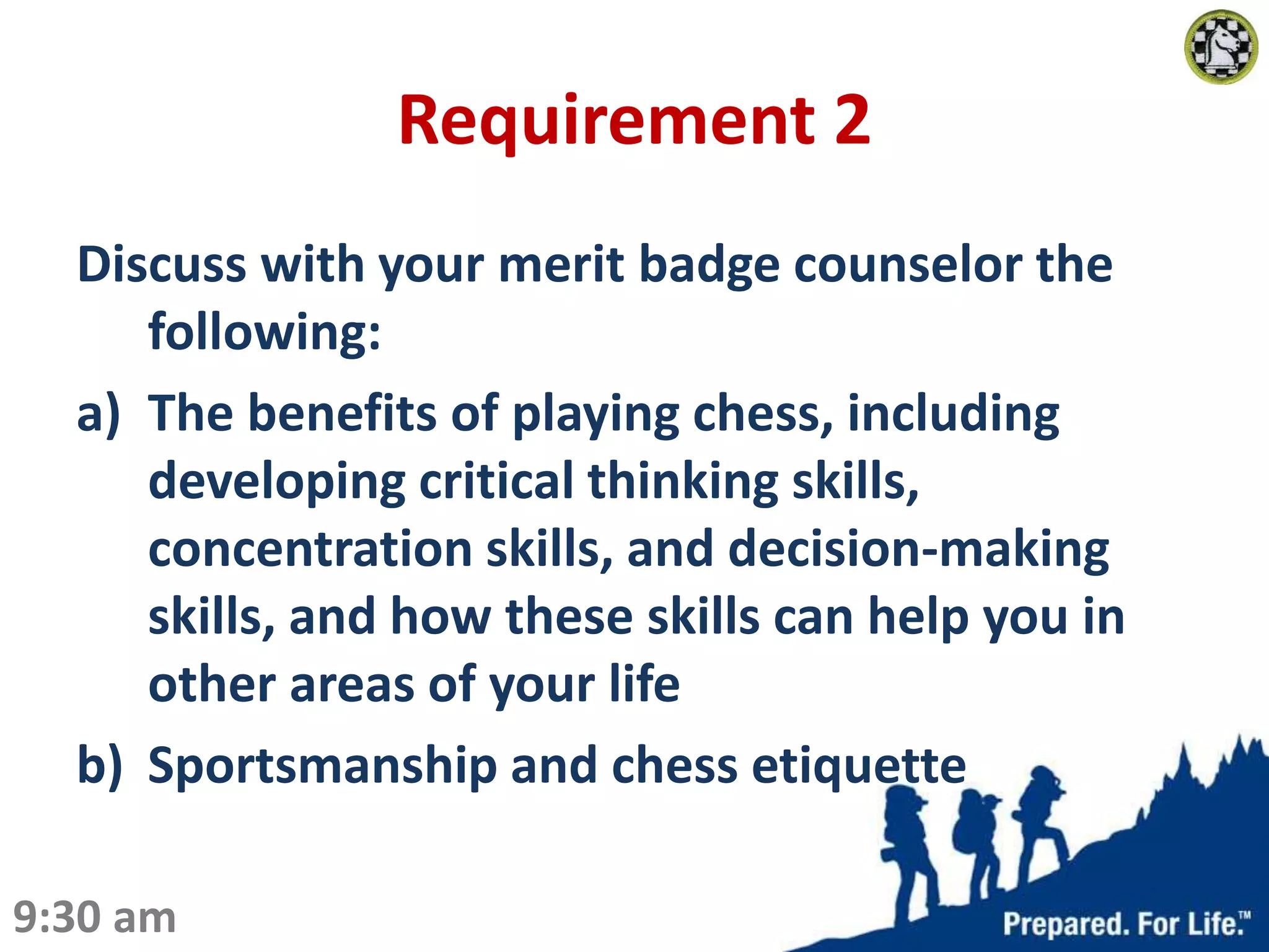 Chess Merit Badge Presentation | PPTX