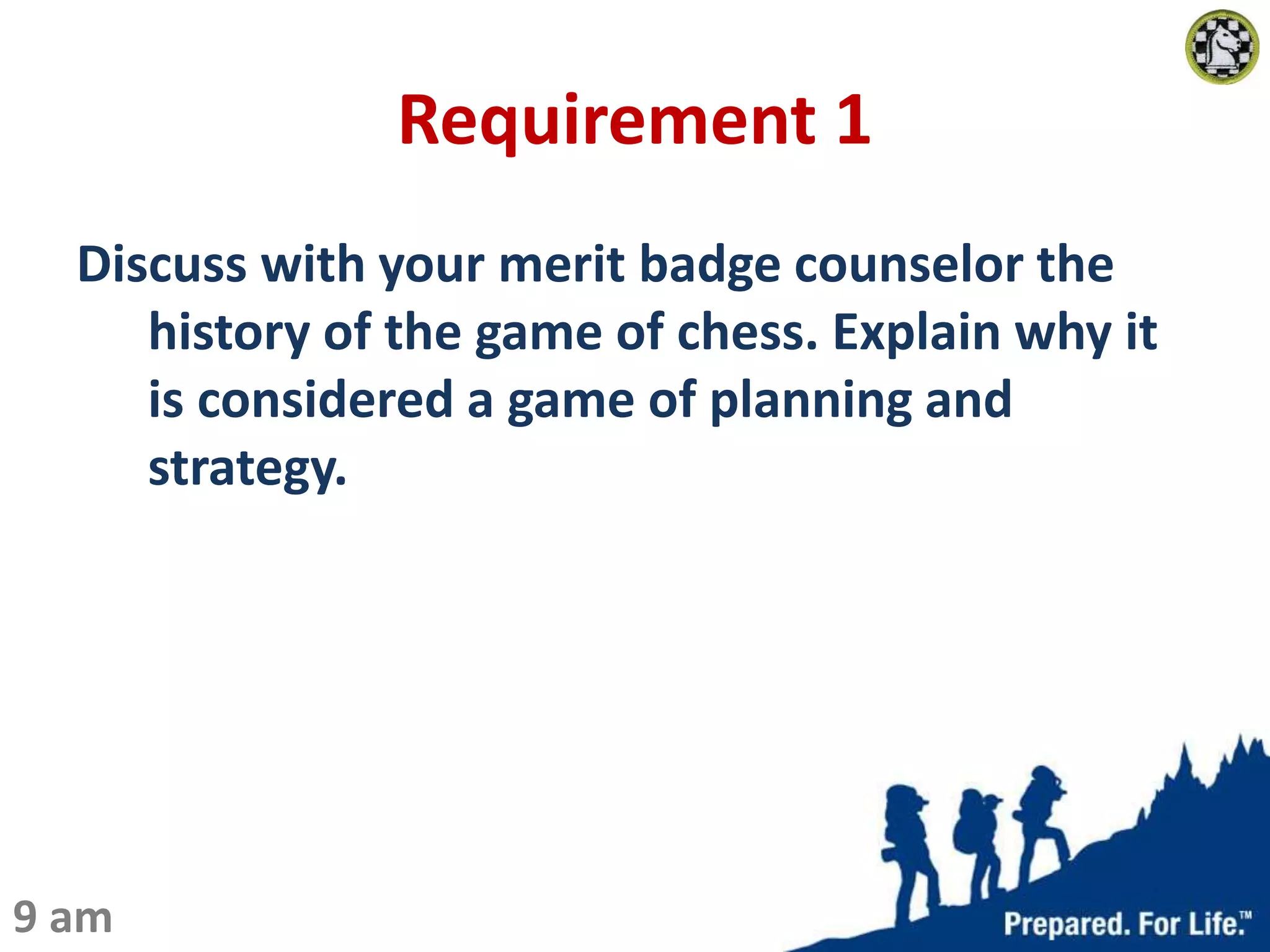 Chess Merit Badge Presentation | PPTX