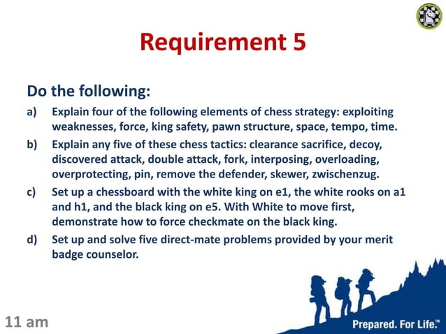 Chess Merit Badge Presentation | PPTX | Board Games and Puzzles | Games ...