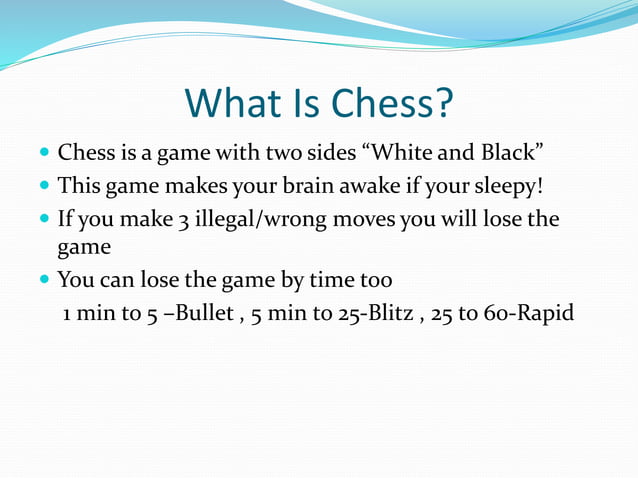 Chess programme | PPT