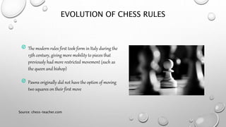 Chess rules for beginners 1 sample | PPTX