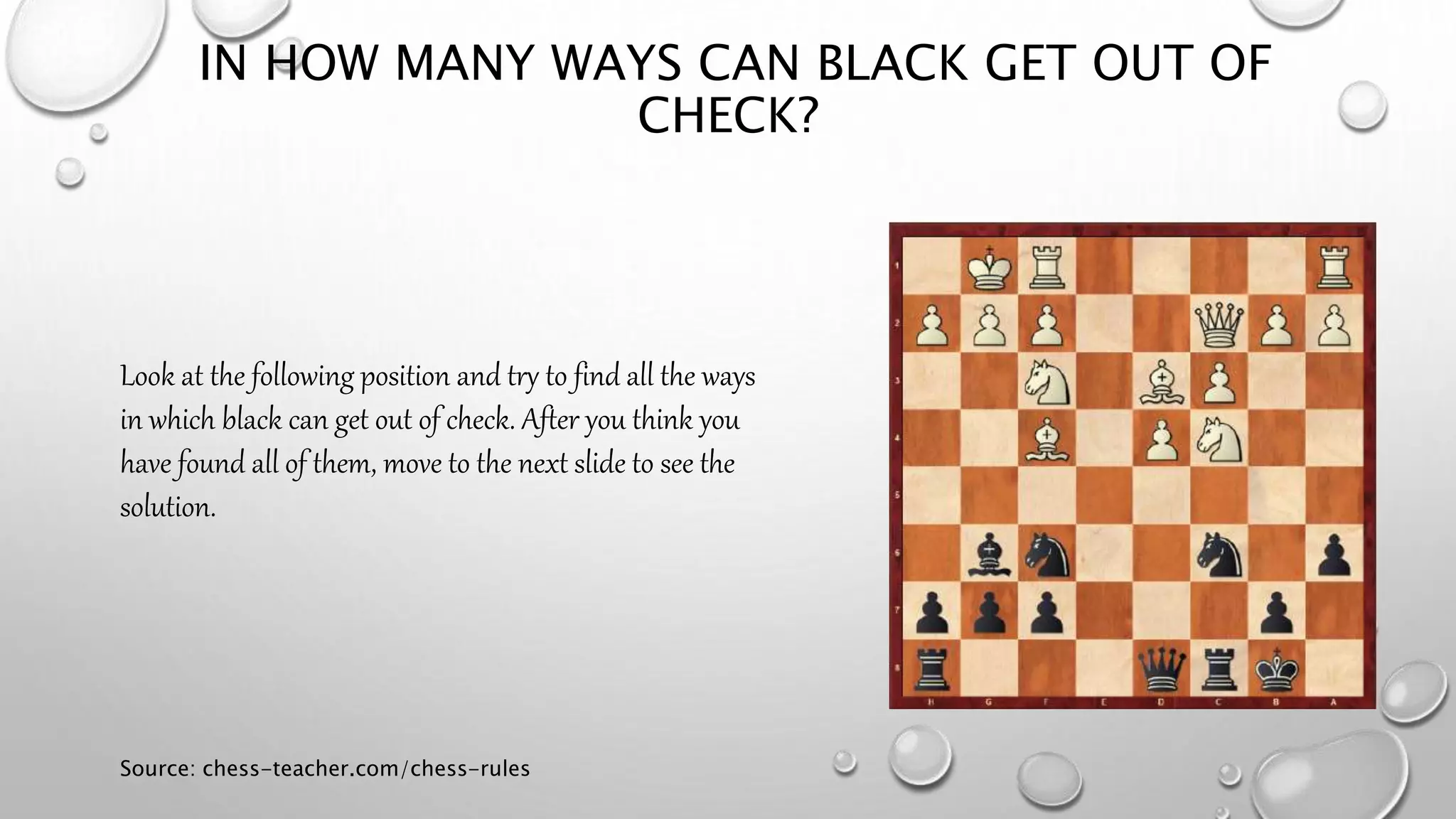 Chess rules for beginners part 3 | PPT